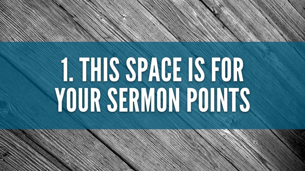 Free Sermon Slide Template – The Creative Pastor